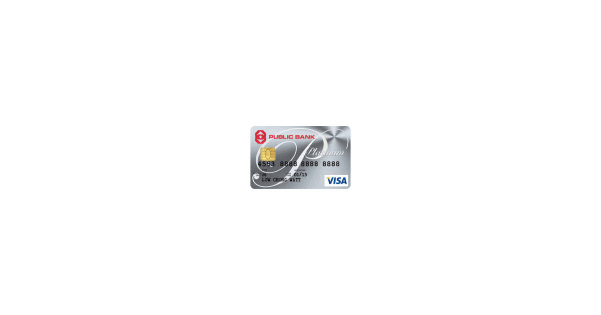 Public Bank Visa Platinum Card - Multiple Cashback Incentives
