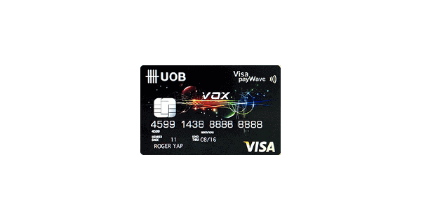 Get UOB Vox Card - 5% Cashback Petrol & Shopping