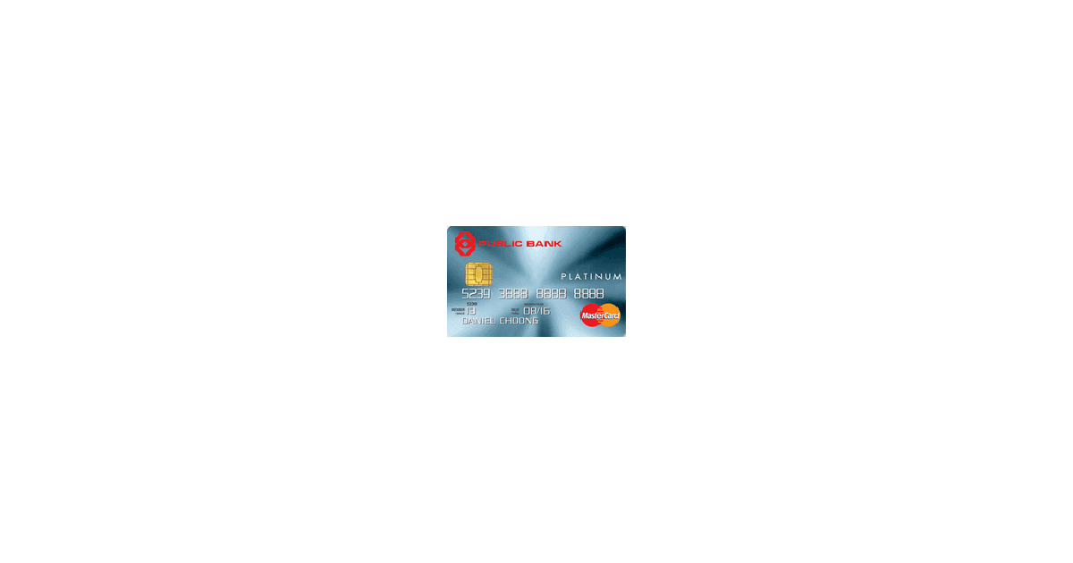 Public Bank Platinum MasterCard Credit Card - 2x VIP Points